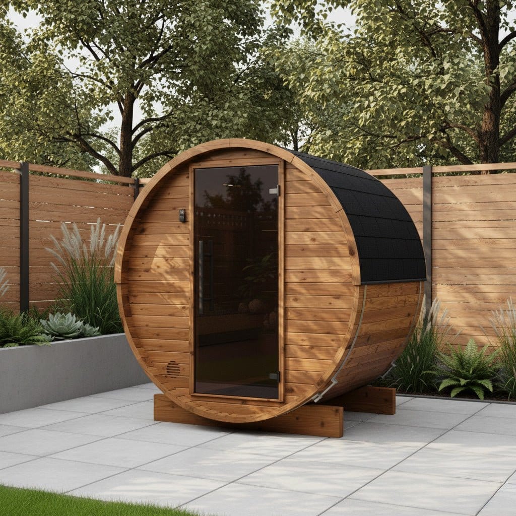Thermo Wood Barrel Sauna - Micro | Finnmark Sauna
