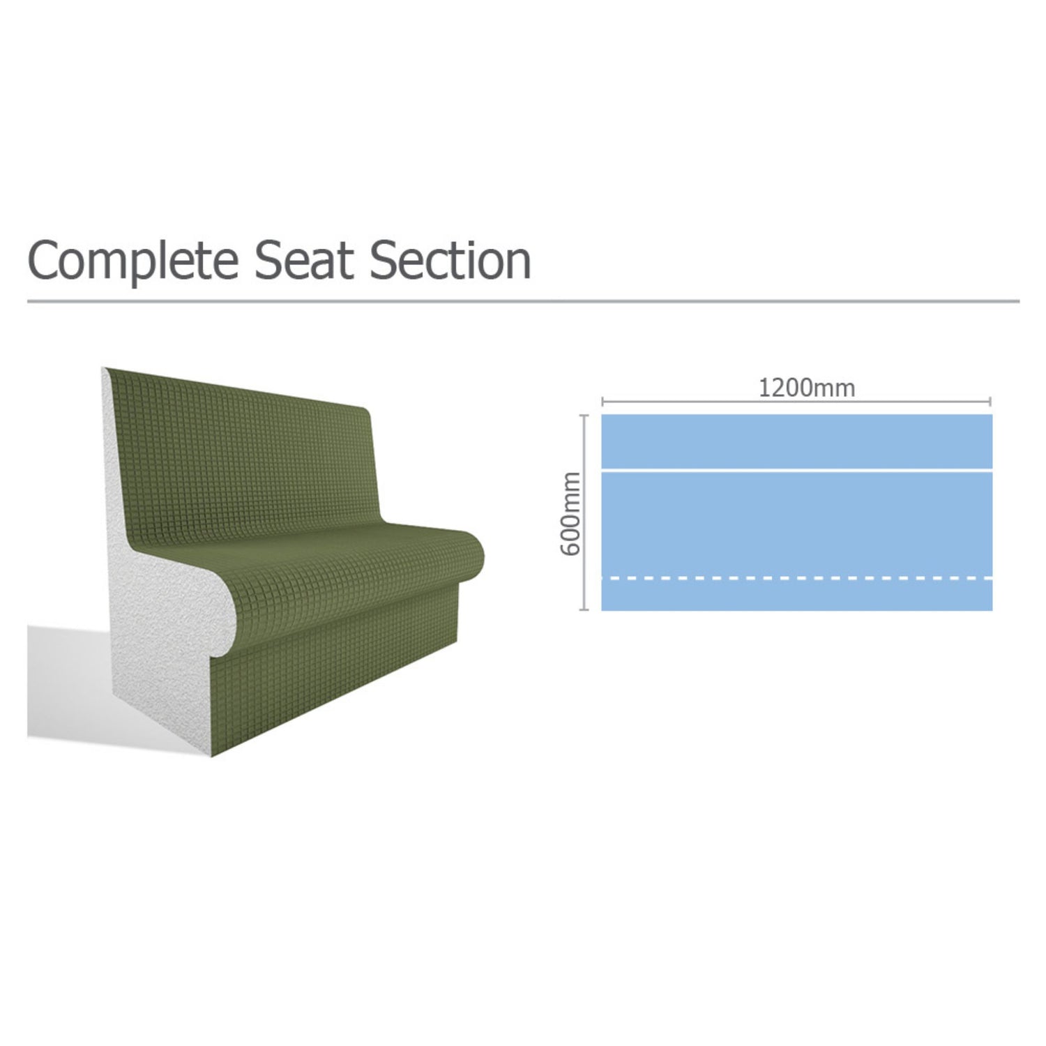Tileable Steam Room Complete Seat Section - Buckingham | Cloud Nine Steam