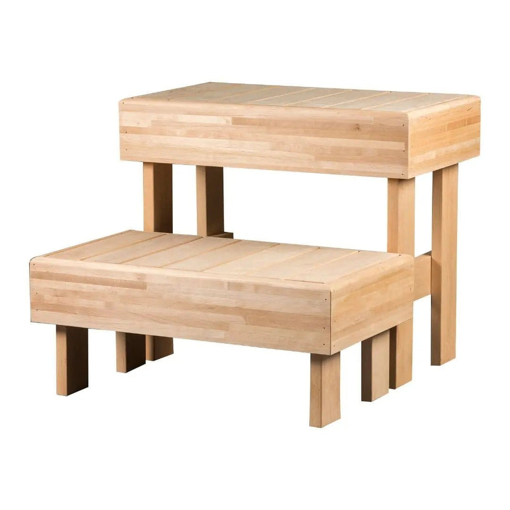 Movable Sauna Bench Alder 700 mm x 700 mm by Thermory | Finnmark Sauna