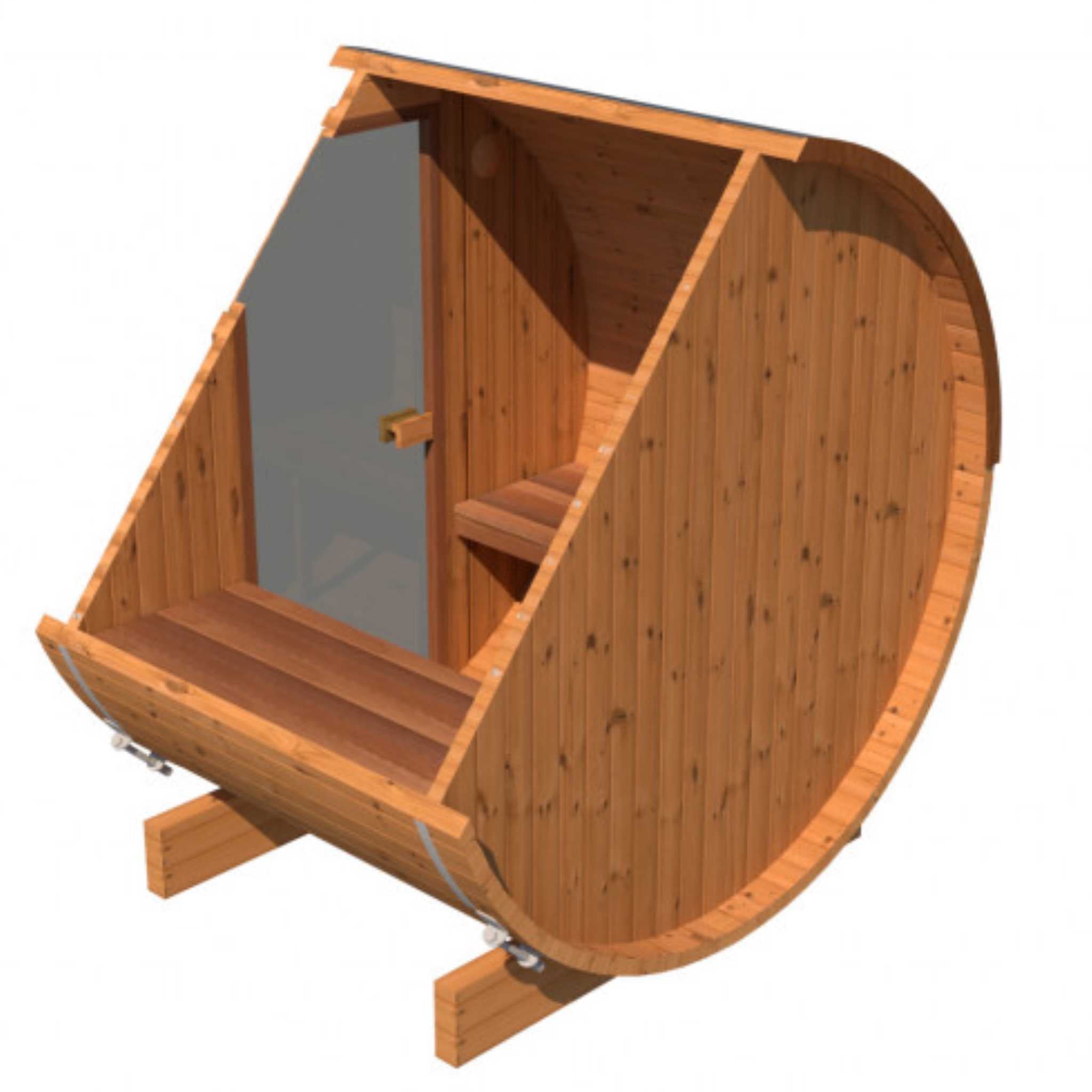 Thermo Wood Barrel Sauna - Micro | Finnmark Sauna
