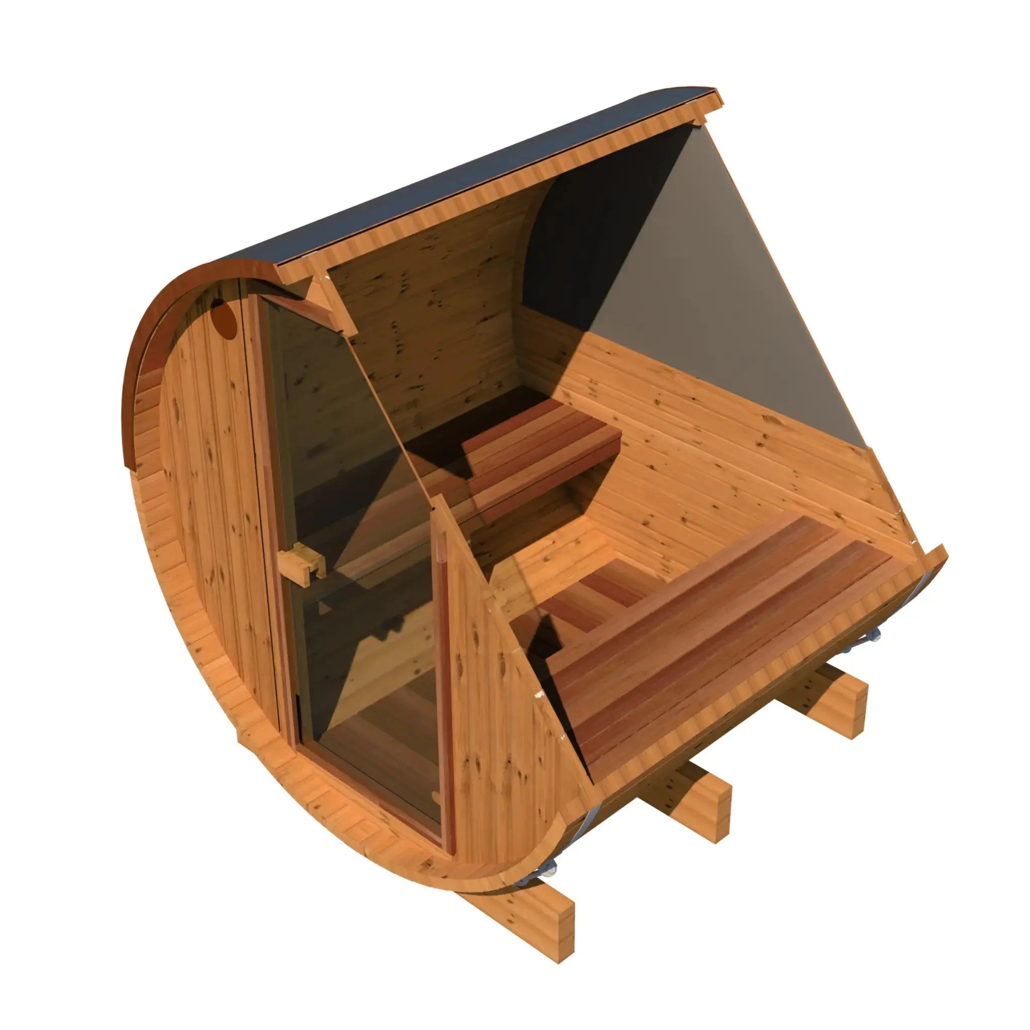 Thermo Wood Barrel Sauna - Small | Finnmark Sauna